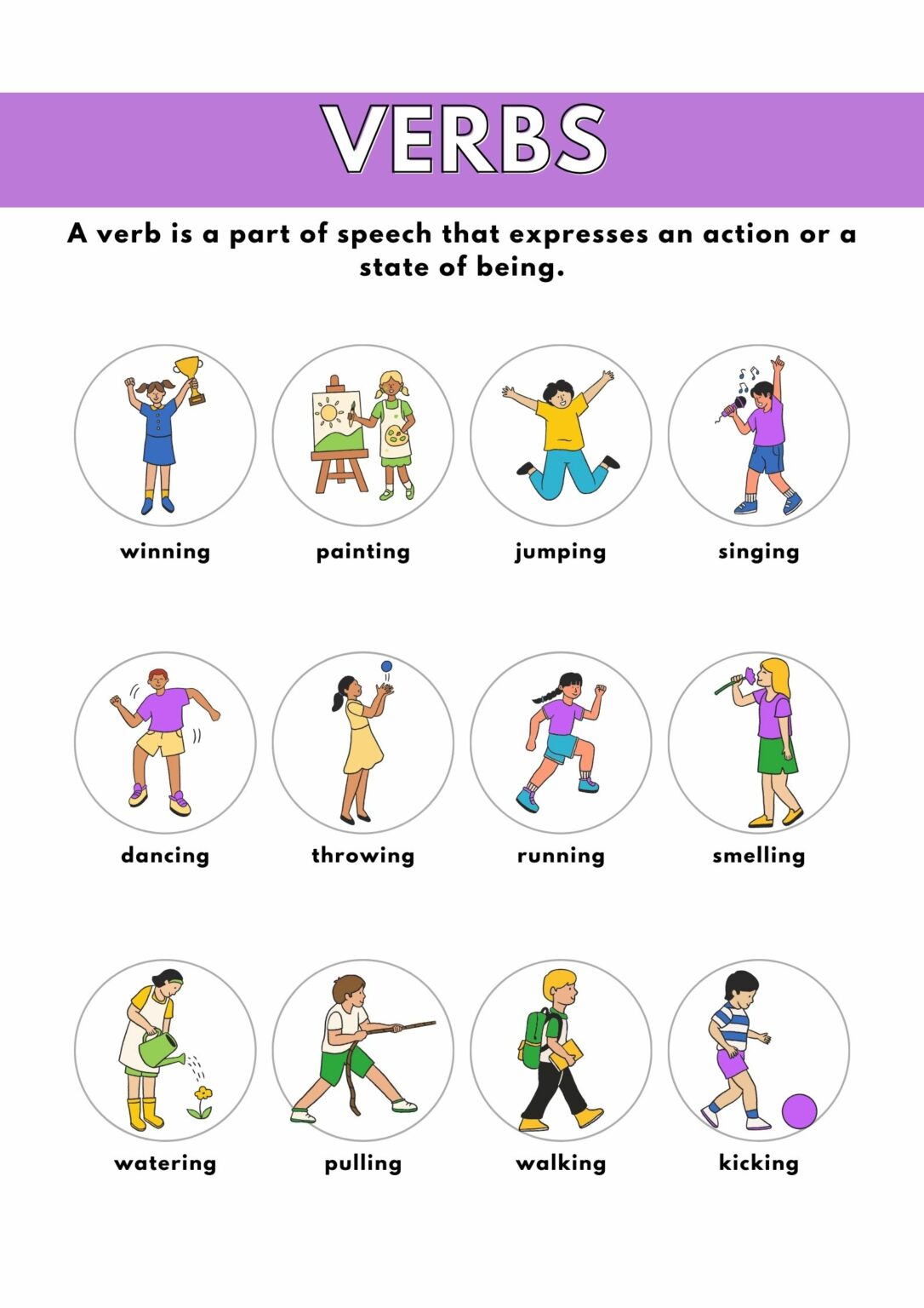 How to Teach Verbs to Kids?