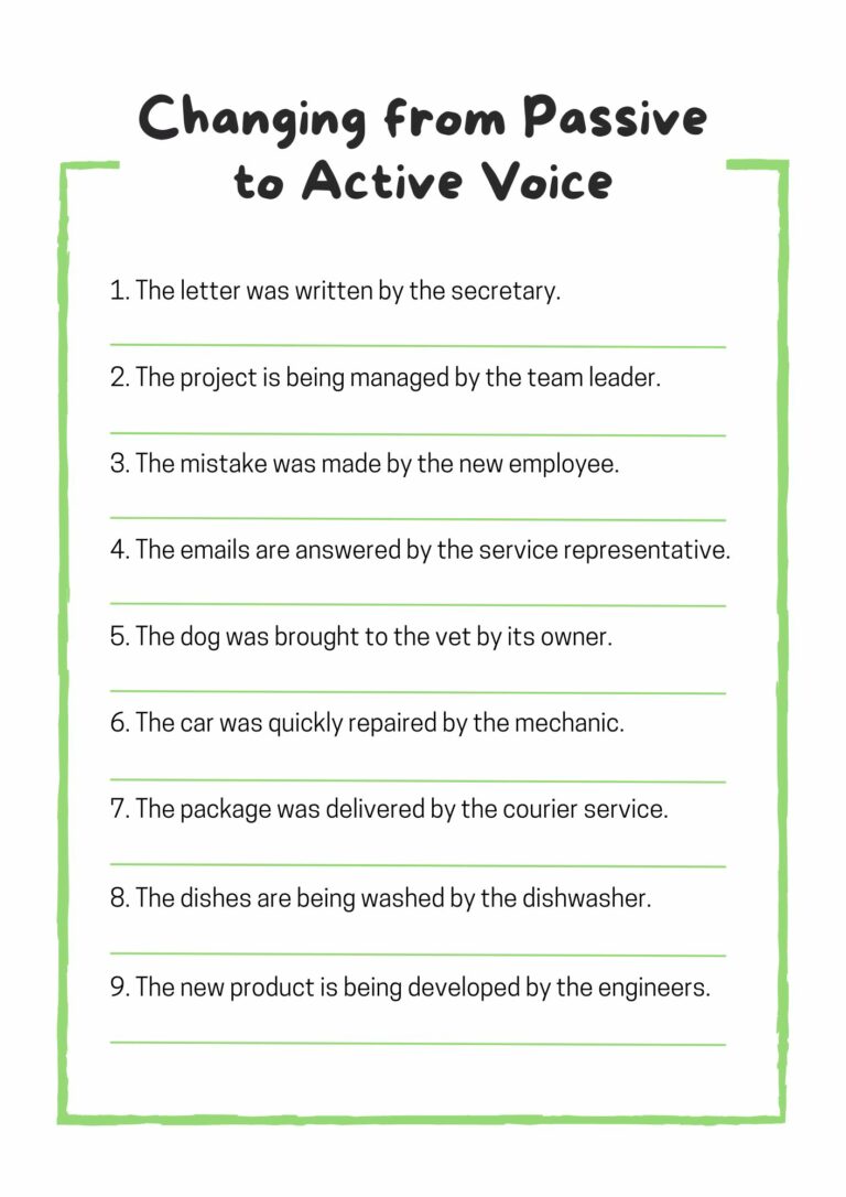 Voice Change: Active voice vs Passive voice rules, uses with examples ...